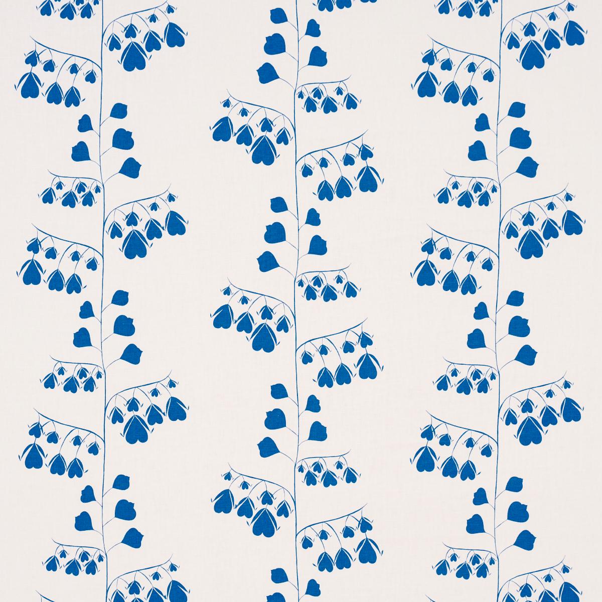 Schumacher Bleeding Hearts Fabric - Blue