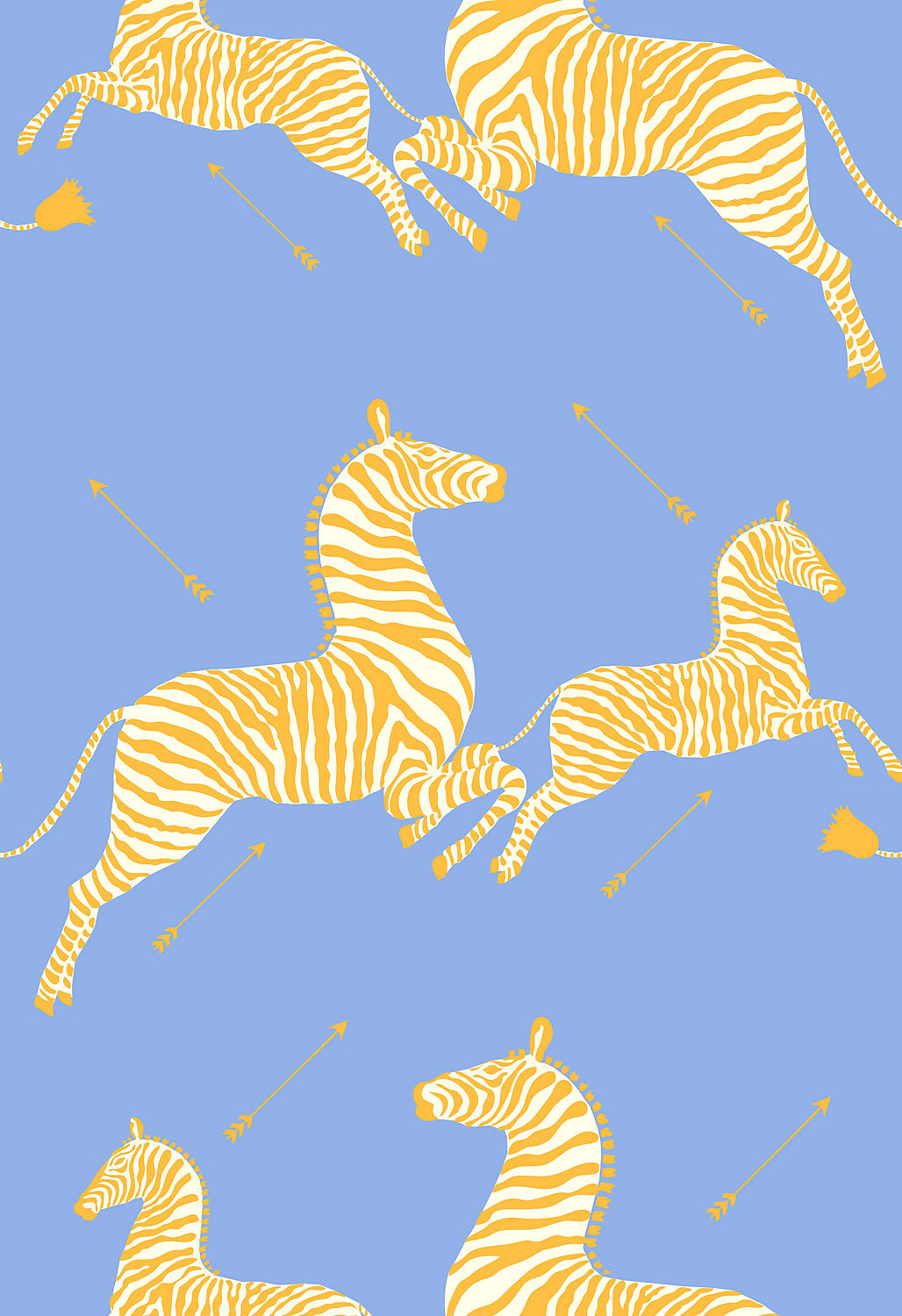 Scalamandre Zebra Wallpaper - Periwinkle– Swan Court
