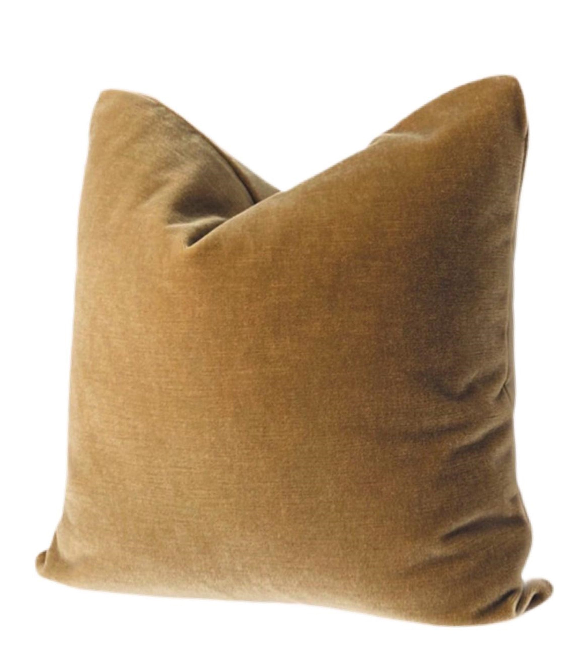 Golden Camel Mohair Pillow Cover -– Swan Court